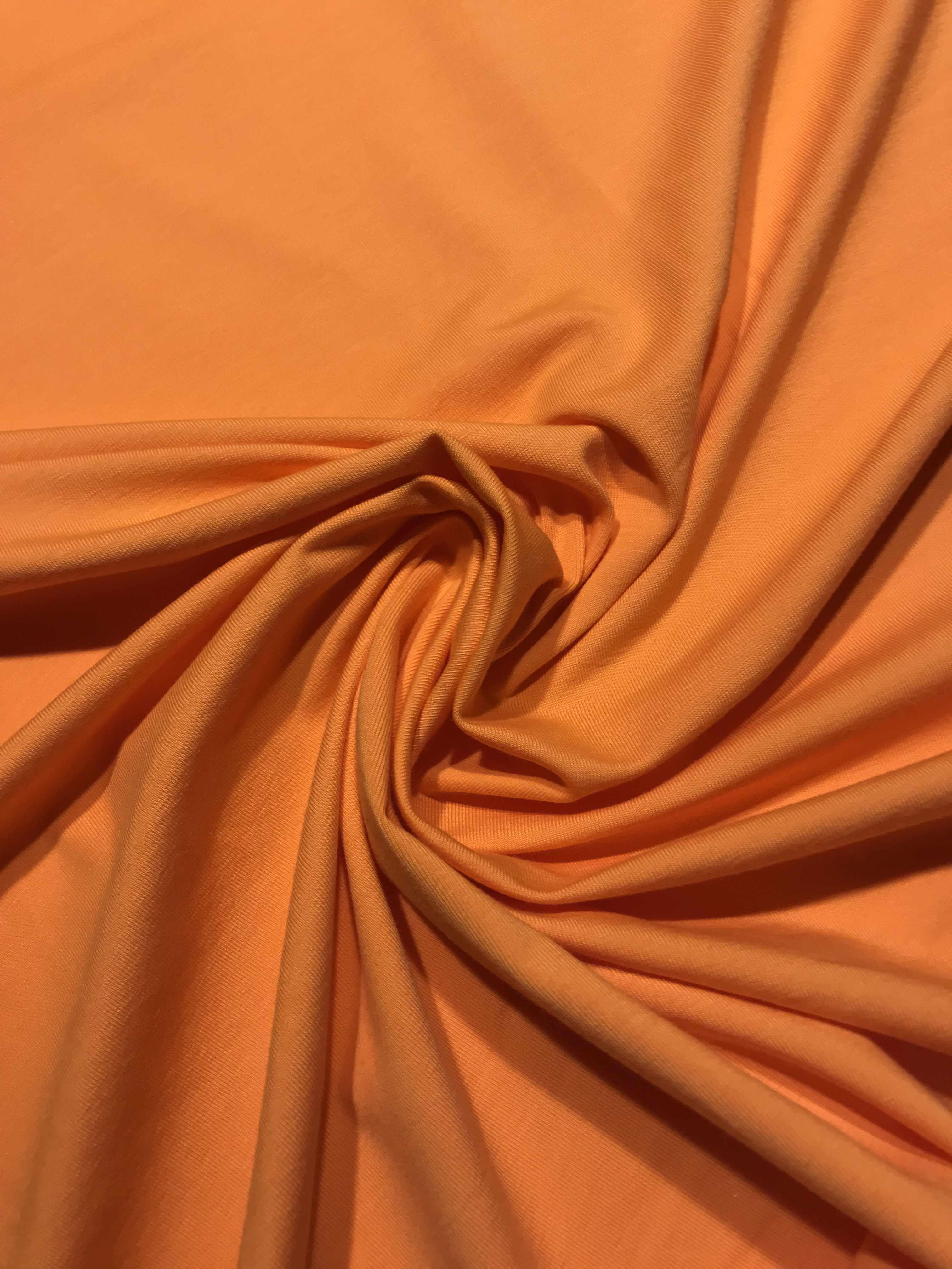Tissu jersey uni - Orange - Papin Tissus