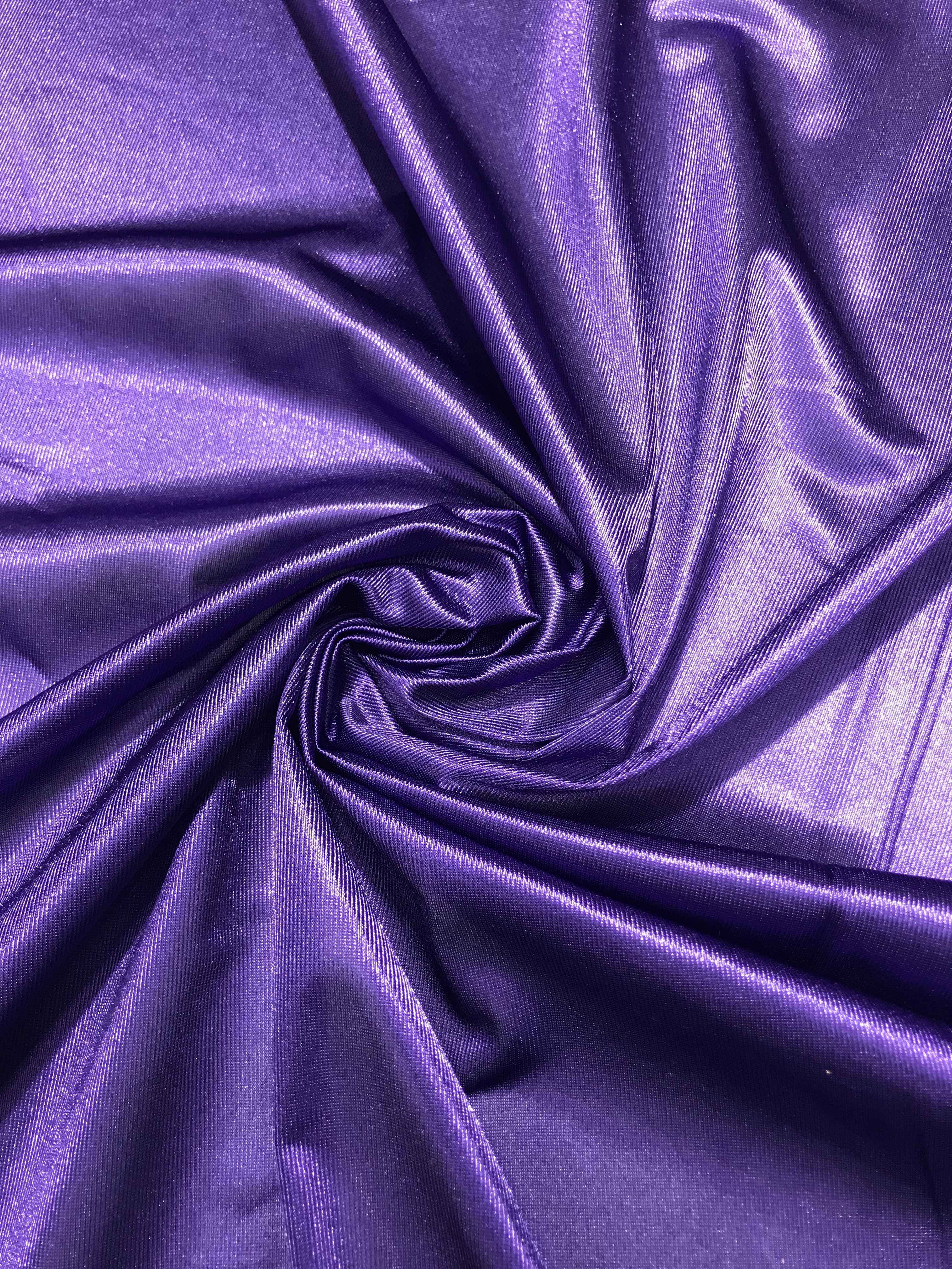 Satin "Carnaval" - Violet - Papin Tissus