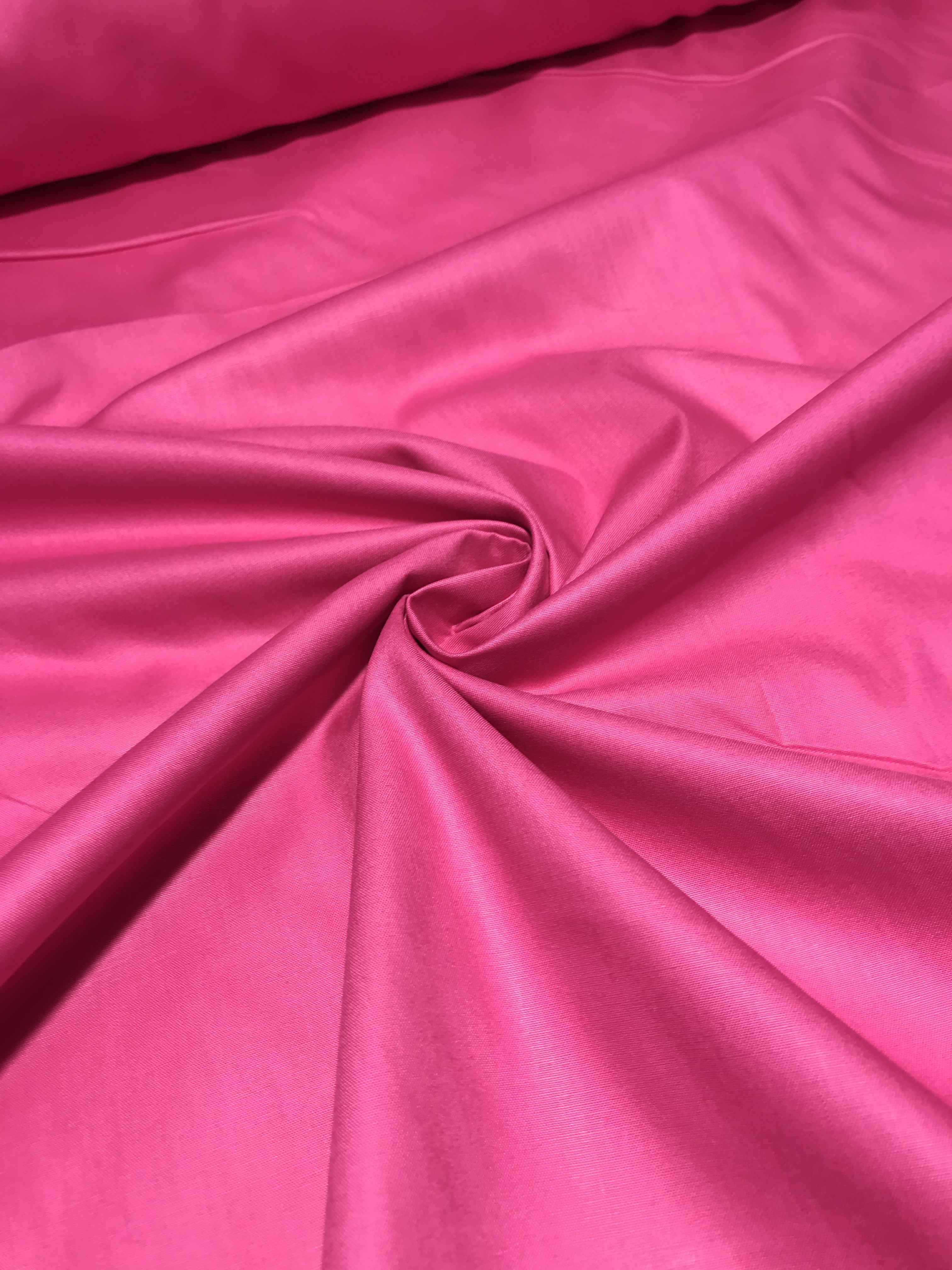 Tissu coton uni grande largeur 280 cm - Rose fuchsia - Papin Tissus